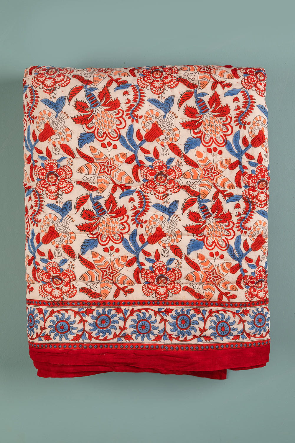 Valentine Hand Block Print Cotton Quilt – MYAKKA