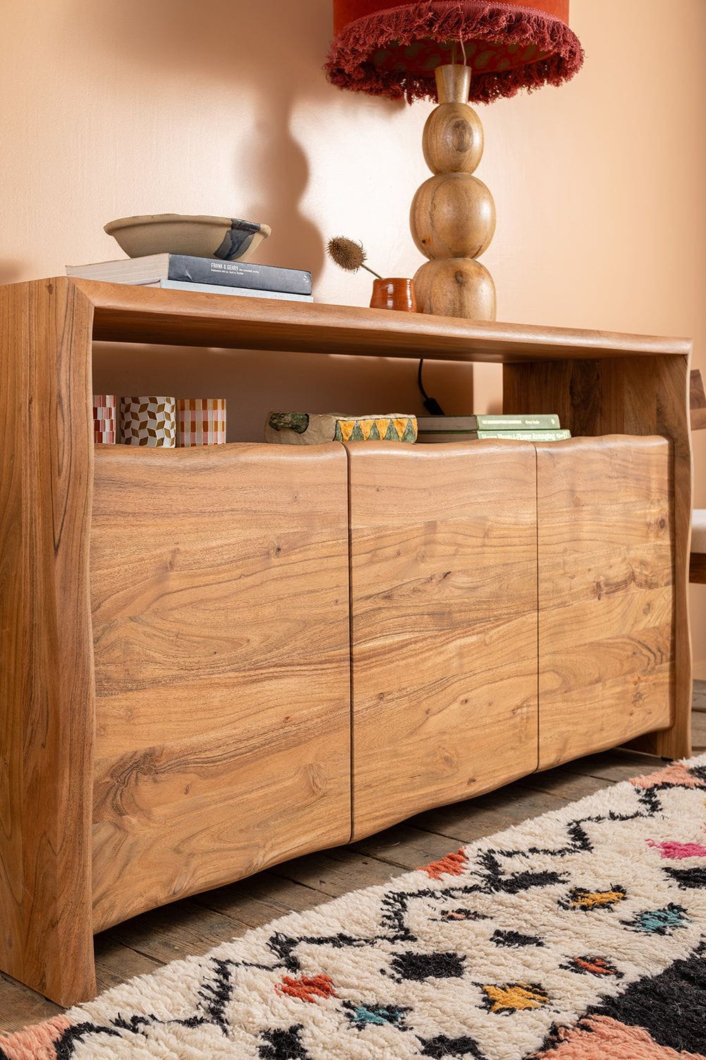 Doran Acacia Wood Natural Finish Sideboard – MYAKKA